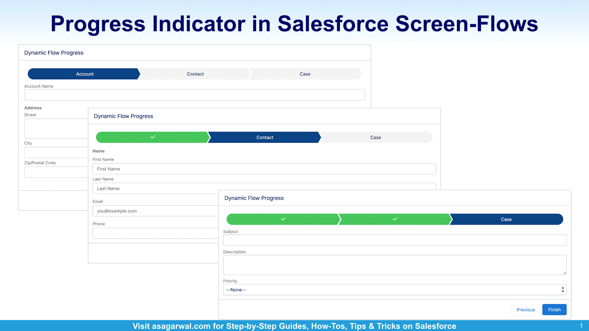 How To Show Progress Indicator In Salesforce Screen Flows